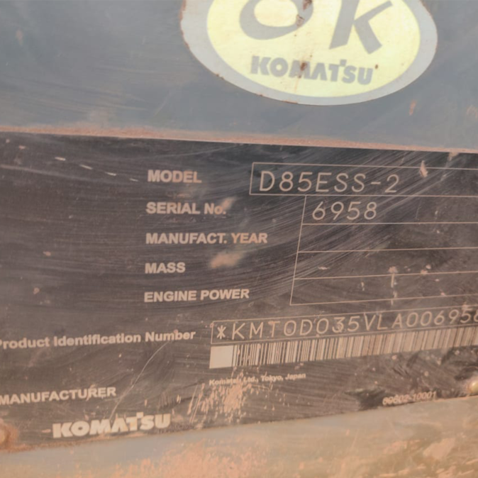KOMATSU D85ESS-2 | YantraLive